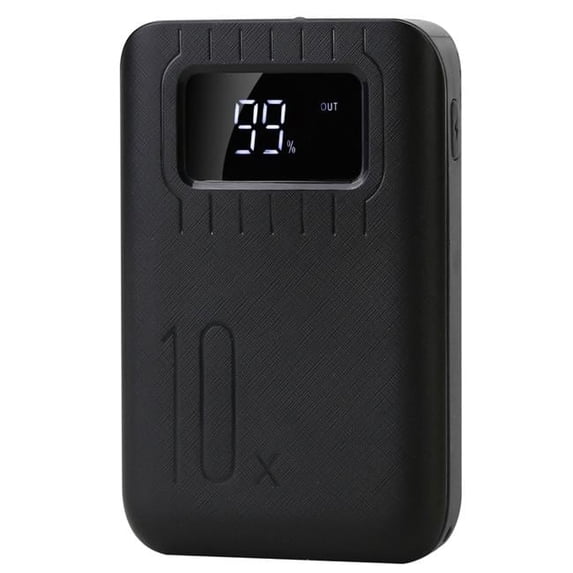 10,000mAh Power Bank Charger with Dual USB Ports, LCD Display ...