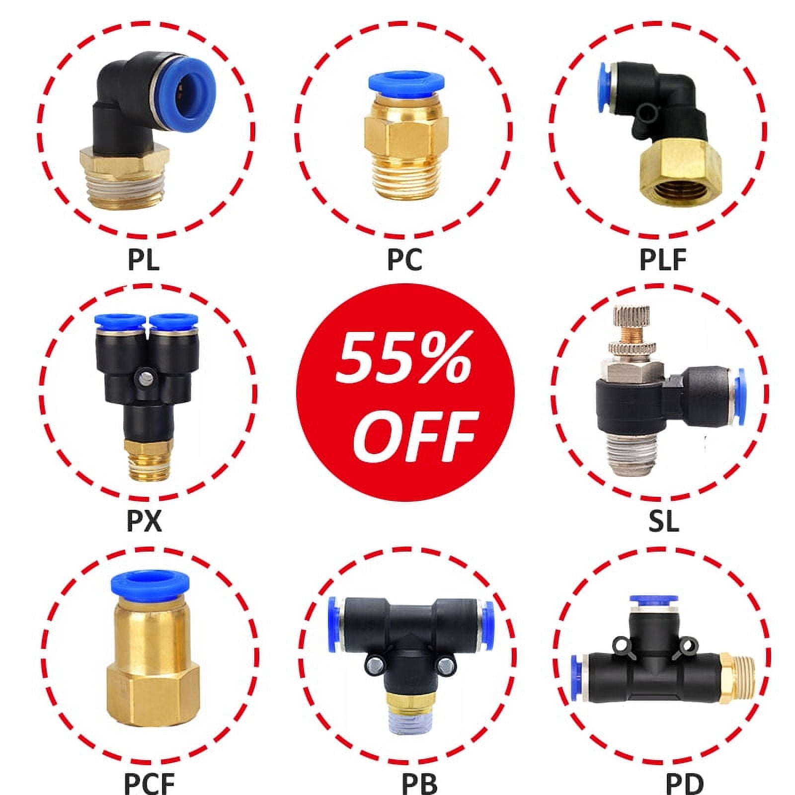 10-02 (10mm-1l4)-PLF-Pneumatic Hose Fitting, Quick Fitting, Hose ...