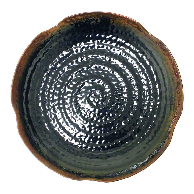 10 1/2" LOTUS SHAPE PLATE, TENMOKU - Walmart.com