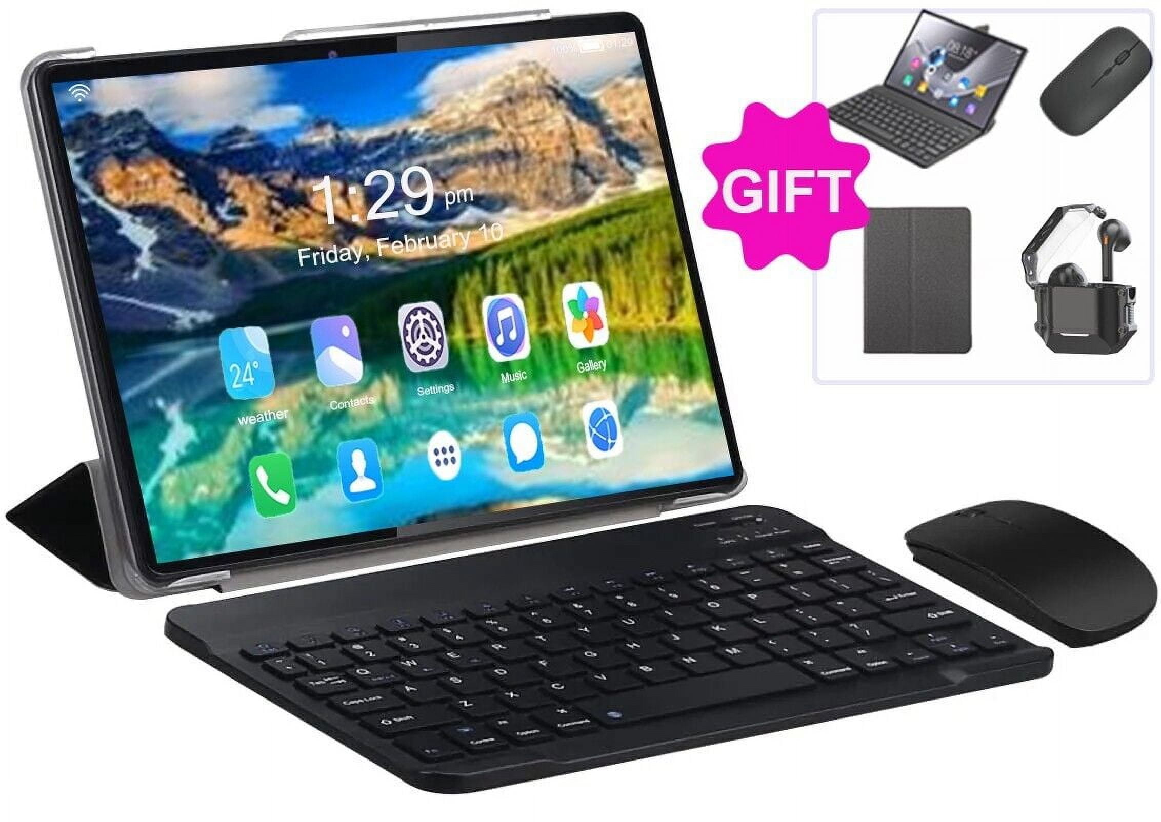 10.1" 2 in 1 Laptop PC Android 14 Tablet 12GB RAM 256GB Dual Cameras ...