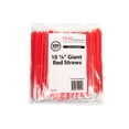 DHG Professional Plastic Drinking Straws, Individually Wrapped, Red, 10 ...