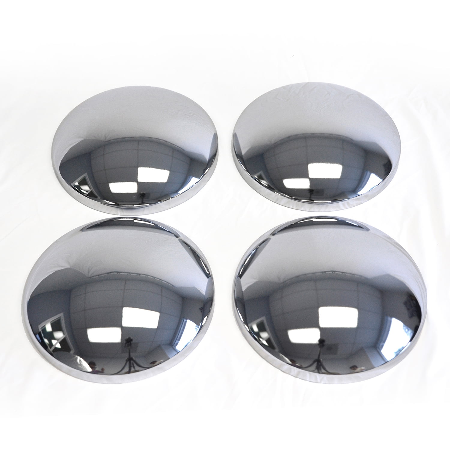 10-1/8 CHROME BABY MOONS Moon Center hubcaps Steel Wheel Cover Hot Rod ...
