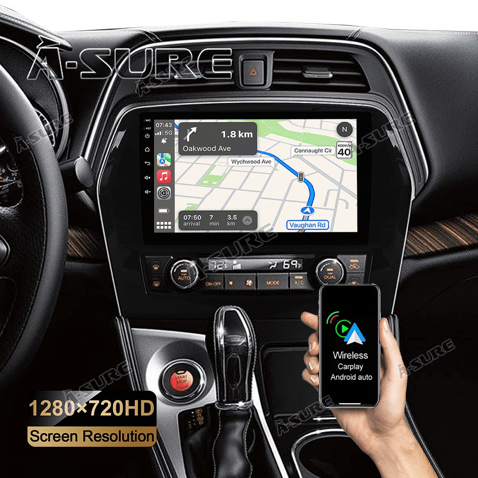"10.1"" Bluetooth Android CarPlay Stereo Radio for Nissan Maxima 2016 ...
