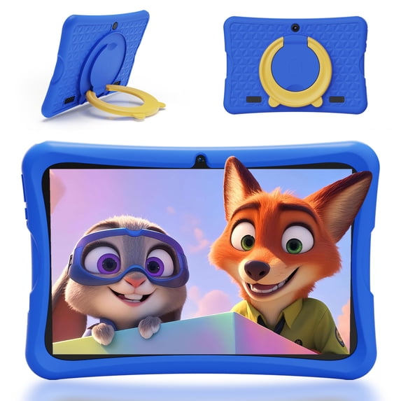 10.1" Android 15 Kids Tablet with case, 6GB+64GB Tablet for kids ...