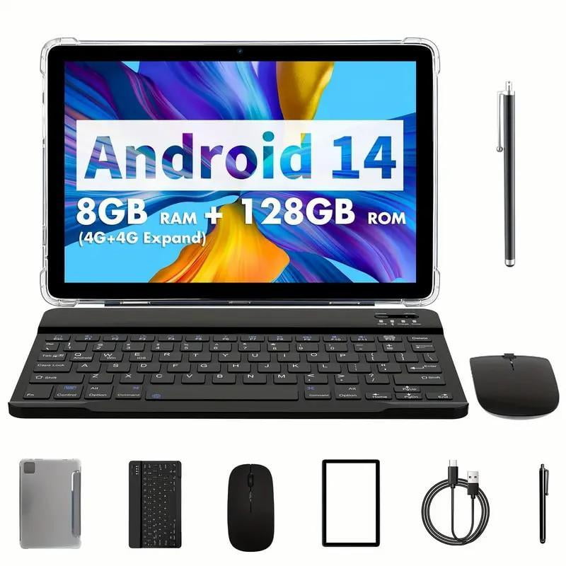 10.1'' Android Tablet, USB Charging Large Storage IPS Large Screen ...
