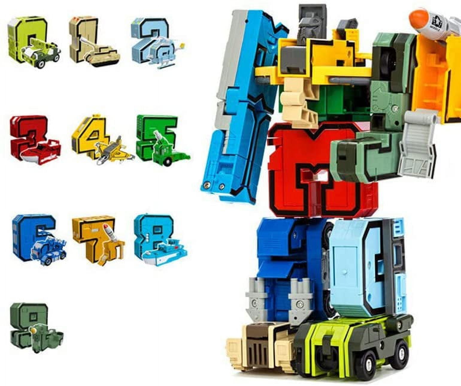 10 in 1 Digital Deformation Robot Puzzle Building Block STEAM Education ...