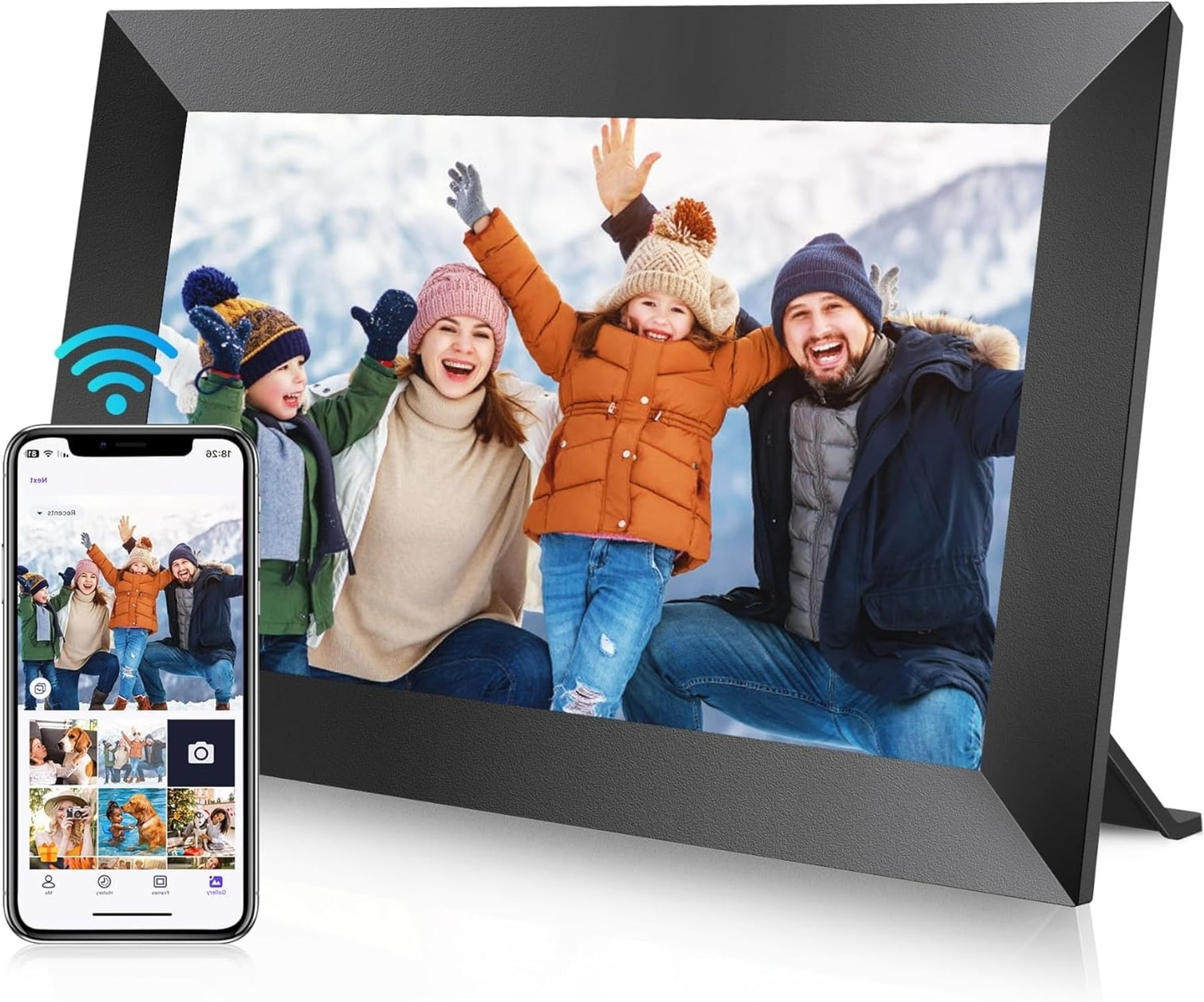 10.1" Digital Picture Frame with 32GB Storage Support SD Card ...