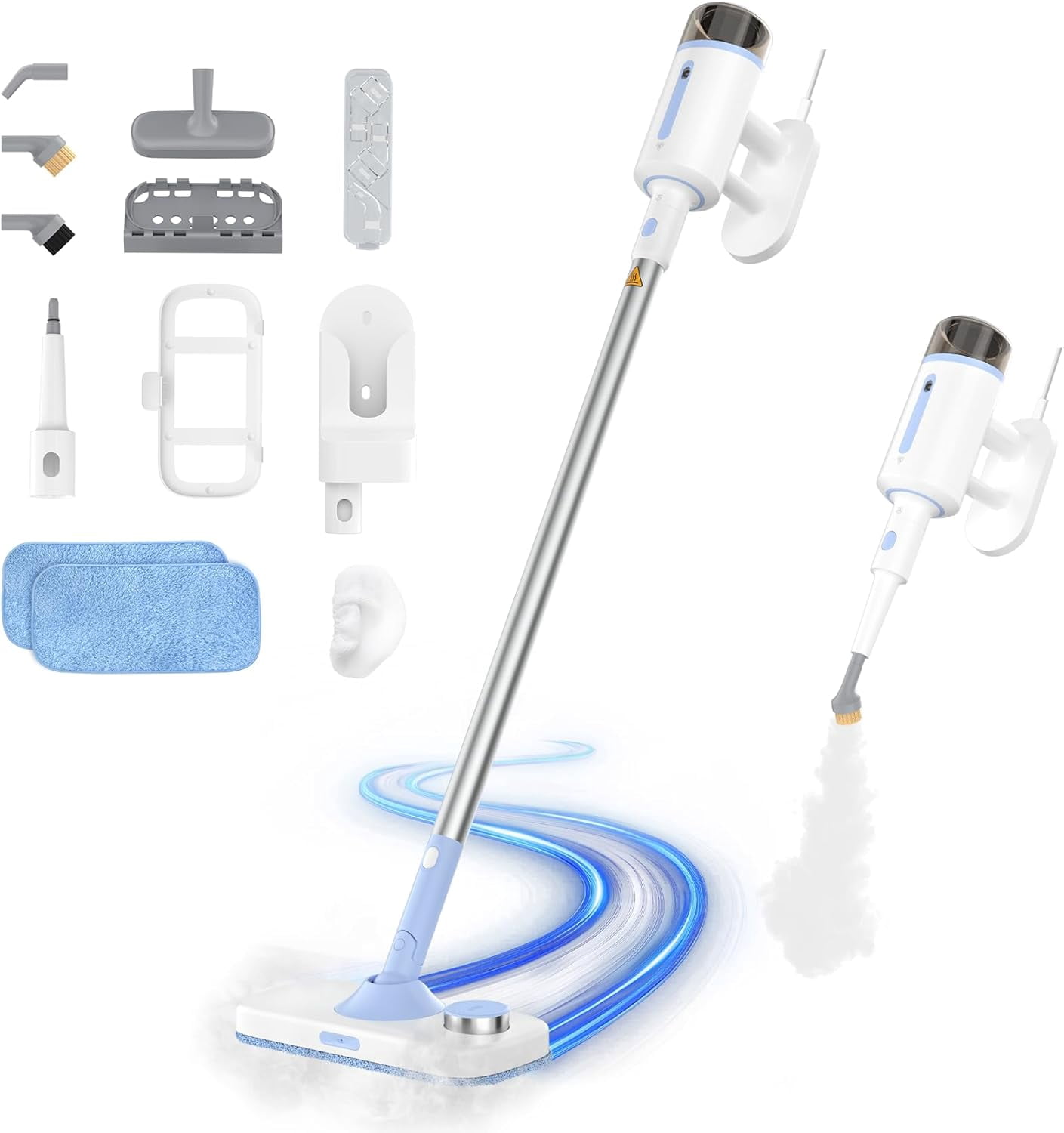 10 in 1 Floor Steamer with Detachable Handheld Steam Cleaner Perfect ...