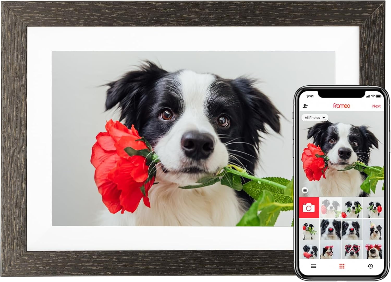 10.1'' Frameo Digital Picture Frame, 32GB WiFi Digital Photo Frame ...