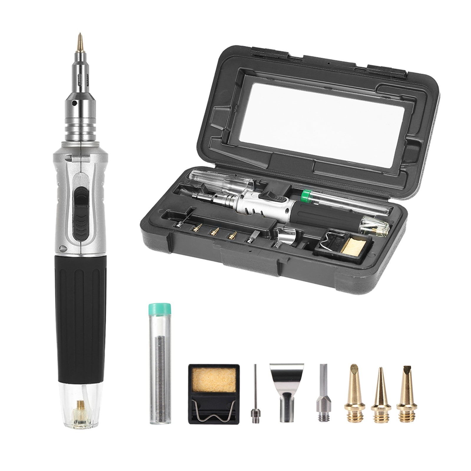 10 In 1 Gas Soldering Iron Case Set Multifunctional Automatic Ignition ...