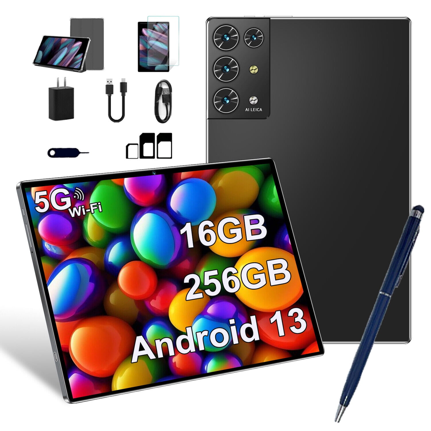 10.1 In Tablet 16GB RAM +256GB Octa Core 1920x1200 8000mAh LTE &5G WiFi OTG GP - Walmart.com