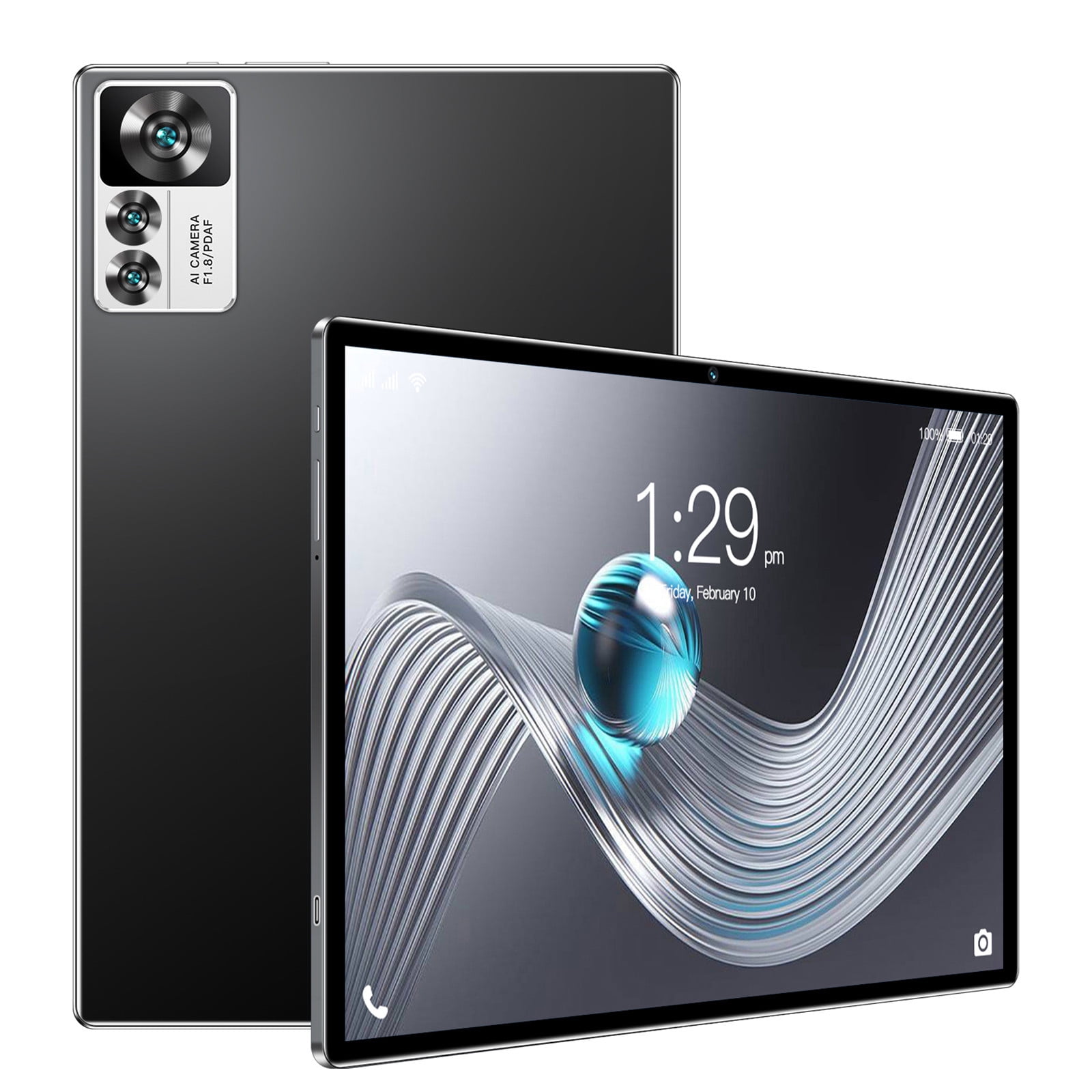 10.1 Inch Android 12 Tablet IPS HD Slim Screen Bluetooth WiFi (5G/2.4G ...