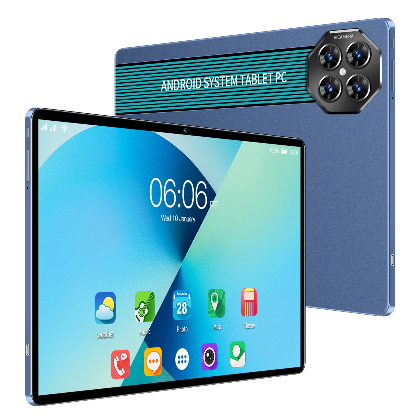 10.1 Inch Android 12 Tablet with 2GB RAM 32GB ROM, Dual SIM, 10-Core Processor, 5G WiFi ...