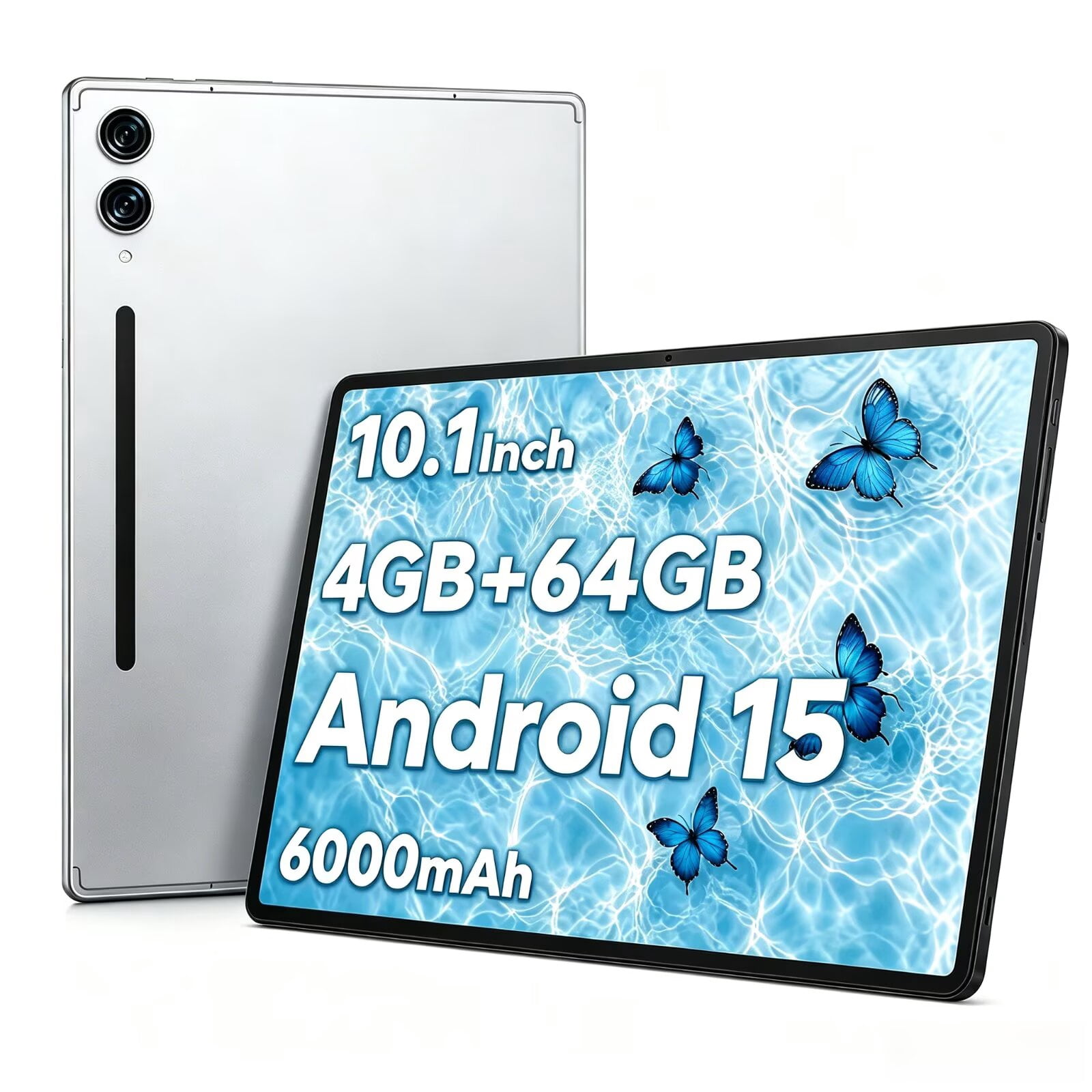 10.1 Inch Android 15 Tablet, 4GB RAM+64GB ROM, 2.0GHz Octa-Core ...