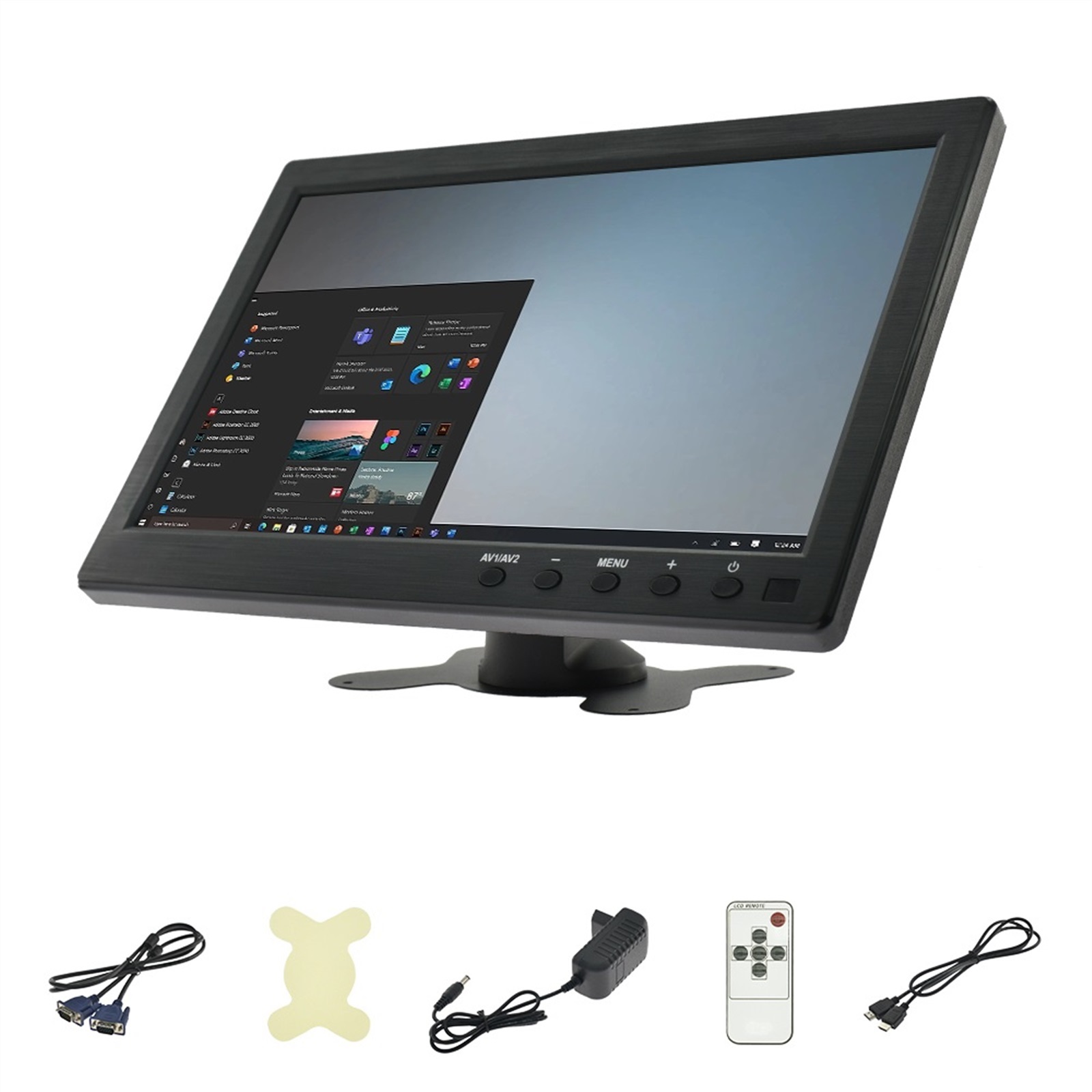 10.1 Inch Car Monitor For TV Portable PC VGA Display LCD Color Screen ...