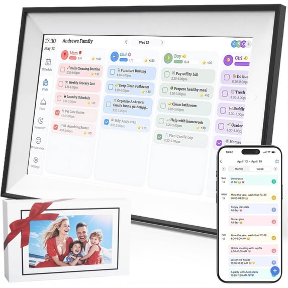 10.1 Inch Family Digital Calendar with Touchscreen - -in-One Planner ...