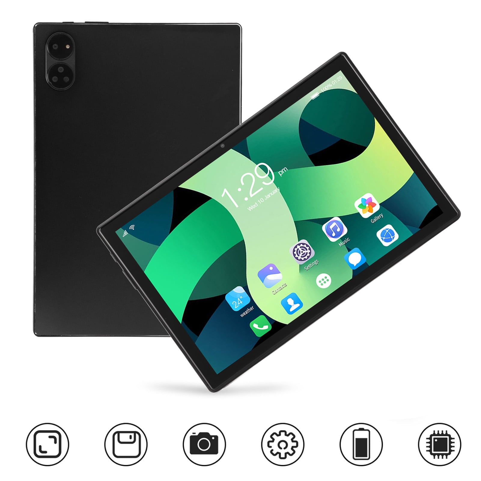 10.1 Inch Tablet, 4G Calling Tablet, 6GB 128GB ROM, Octa Core CPU, HD ...