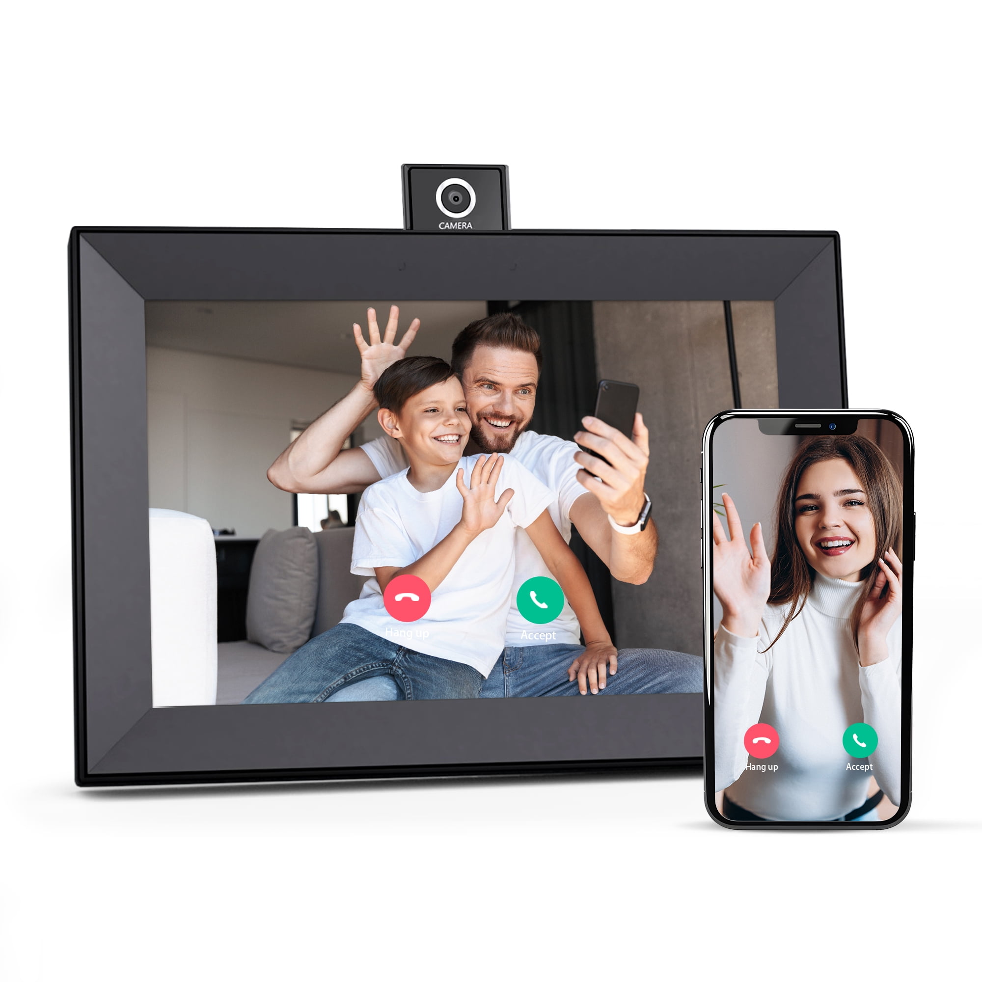 10.1 Inch Wi-Fi Digital Photo Frame with Lifting Camera, Video Call ...