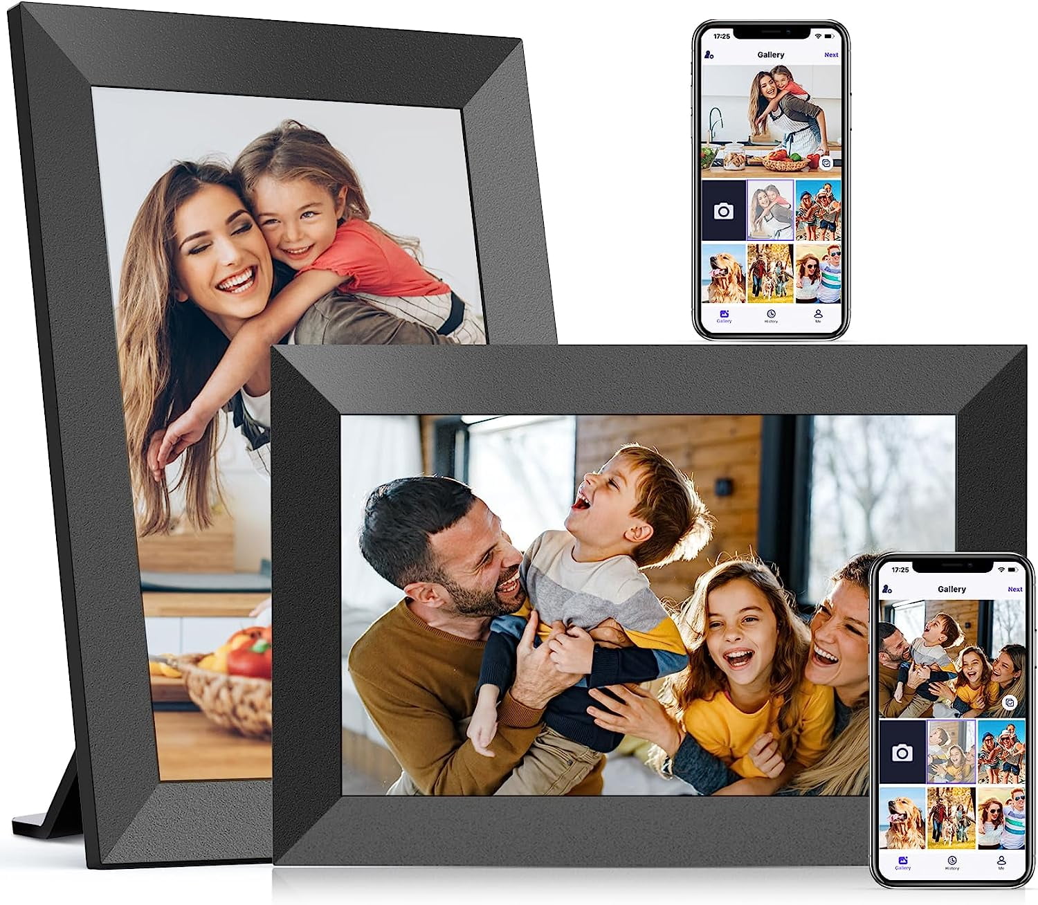 10.1 Inch WiFi Digital Picture Frame, IPS HD Touch Screen Cloud Smart ...