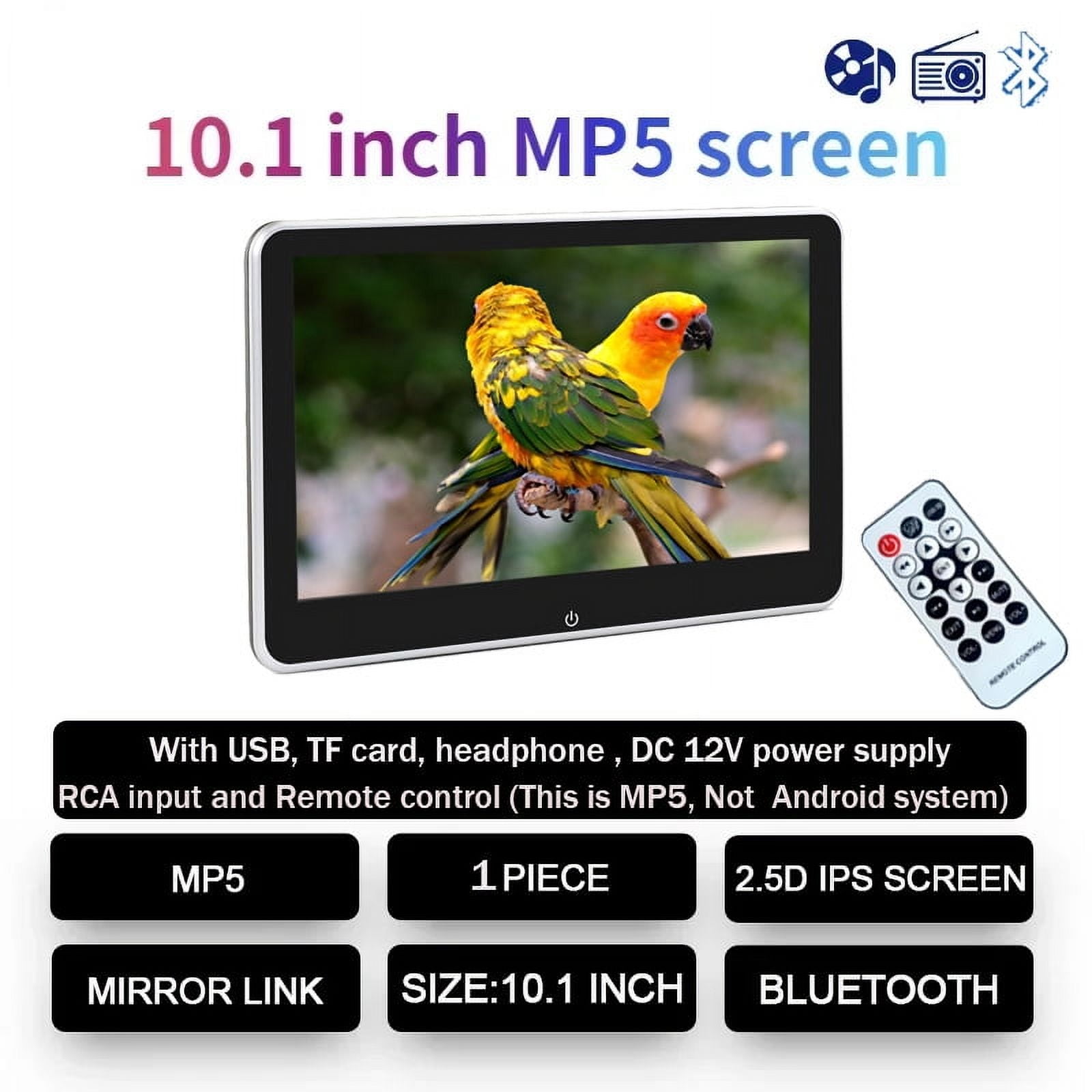10.1 Inch digital touch screenpanel Car Headrest Monitor MP5 Player ...