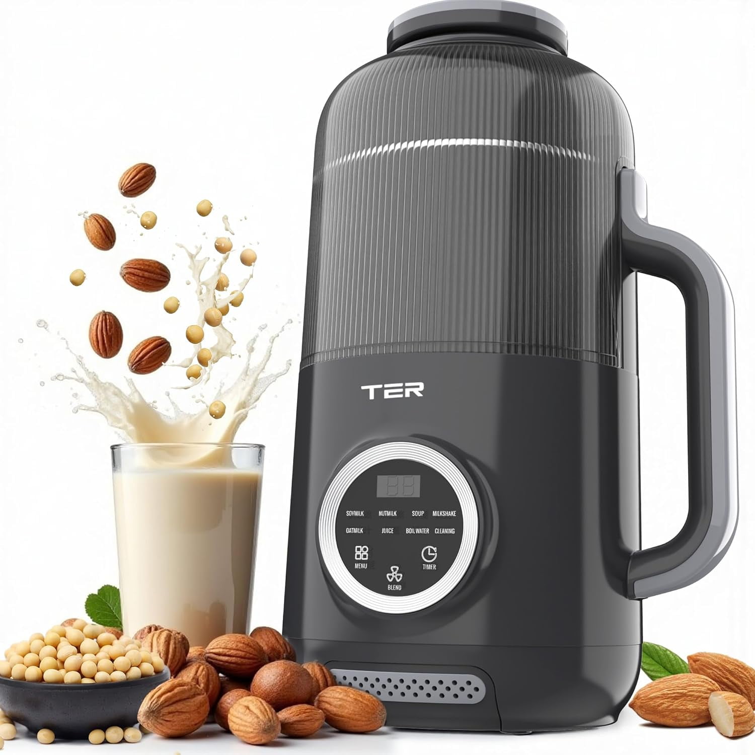 10 in 1 Nut Milk Maker Blender, 40OZ Automatic Homemade Soy Milk Maker ...