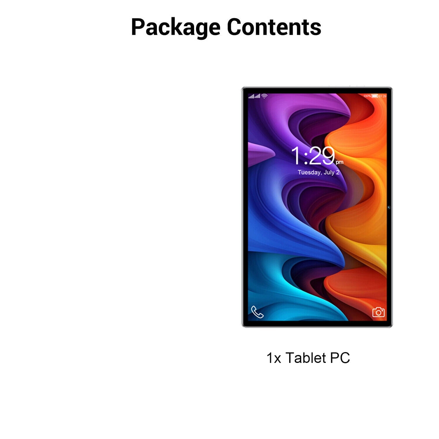 10.1" Tab 12GB+256GB Android14 Tablet PC Octa-Core 5G WiFi Dual Camera ...