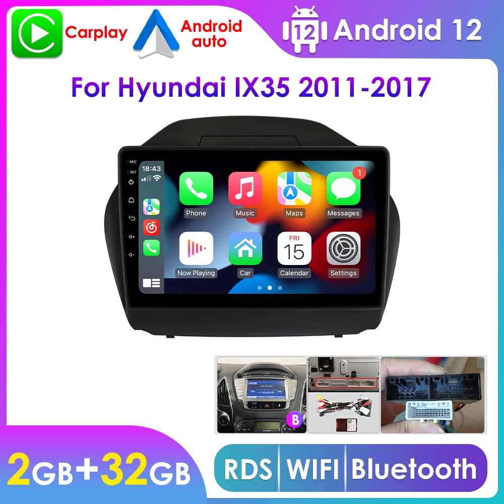 10.1" Touchscreen Android 12 Wireless Carplay Auto Car Radio Stereo ...