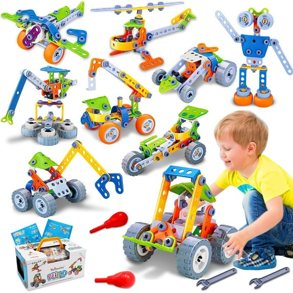 10 in 1 Toys for 4 5 6 7 8+ Year Old Boy Girl Birthday Gifts Building ...