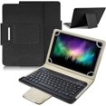 10.1 inch Android Tablet Case with Keyboard, Removable Keyboard + PU ...