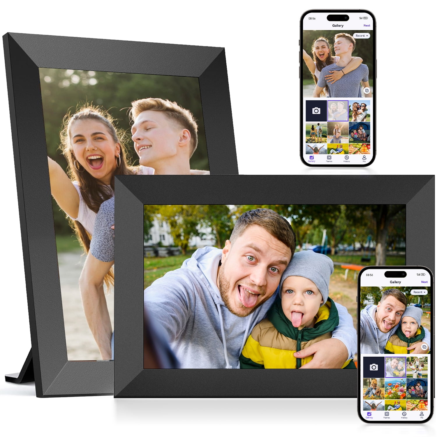 10.1'' Digital Photo Frame, 32GB IPS, Wifi, App, Auto-Rotate, Ideal ...