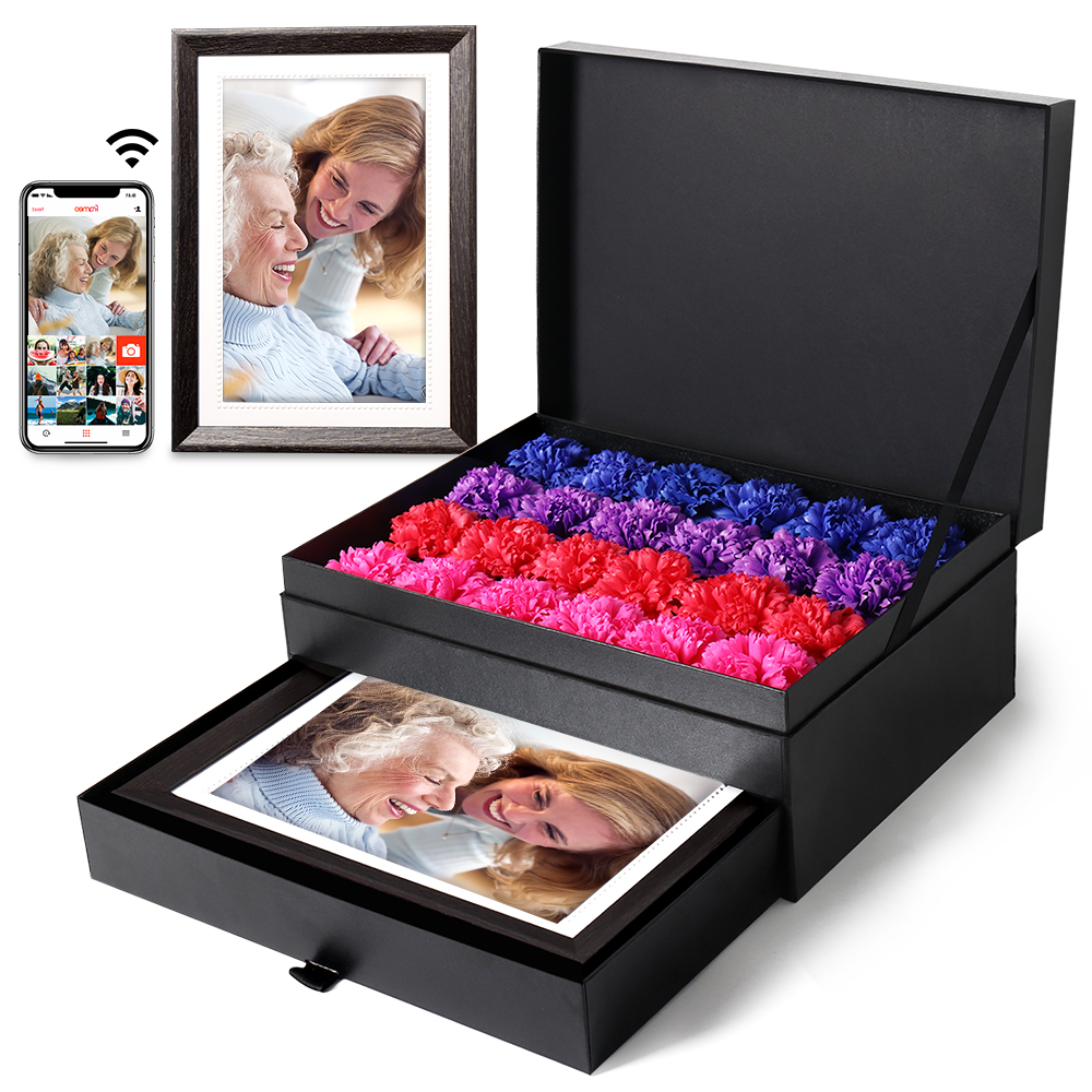 Aluratek 15" Digital Photo Frame with 2GB Built-In Memory and Matting ...