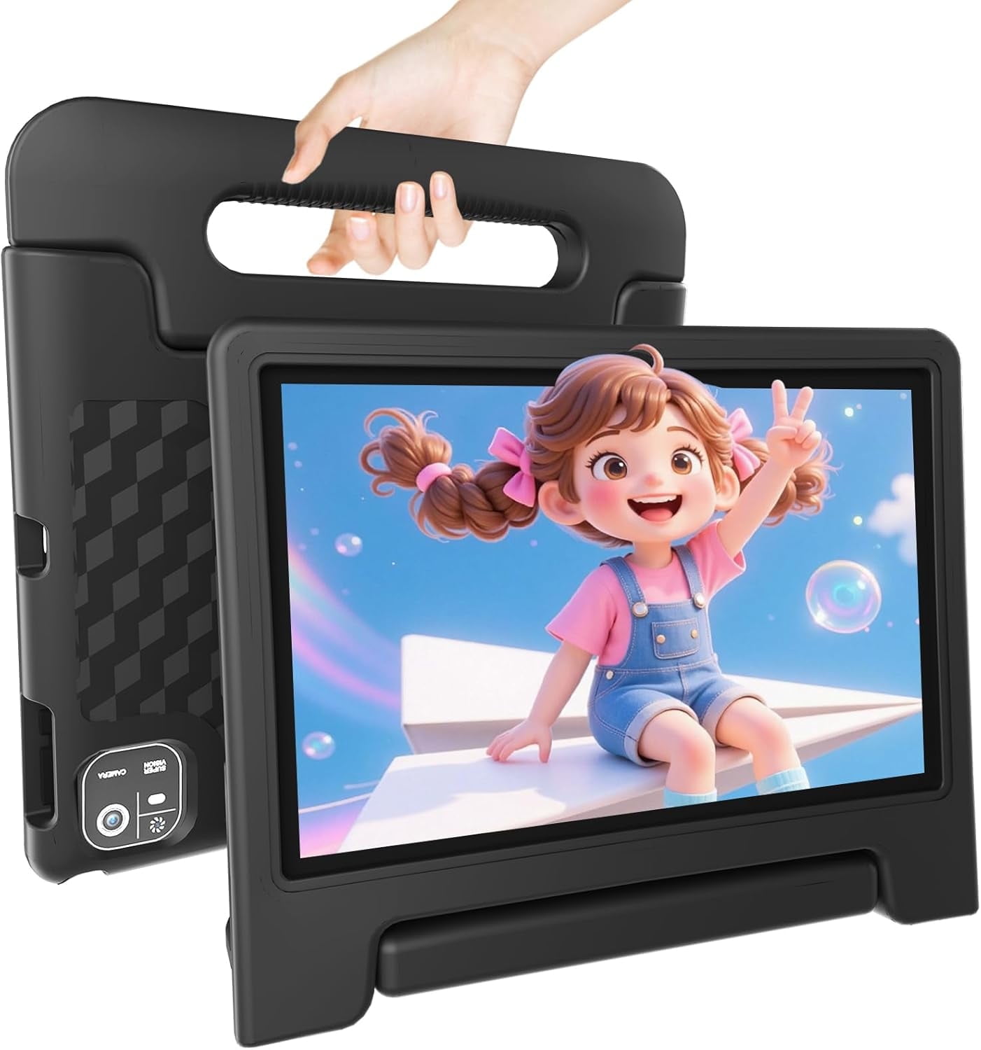 10.1 inch Kids Tablet Android 15 Tablets for Kids with EVA Protective ...