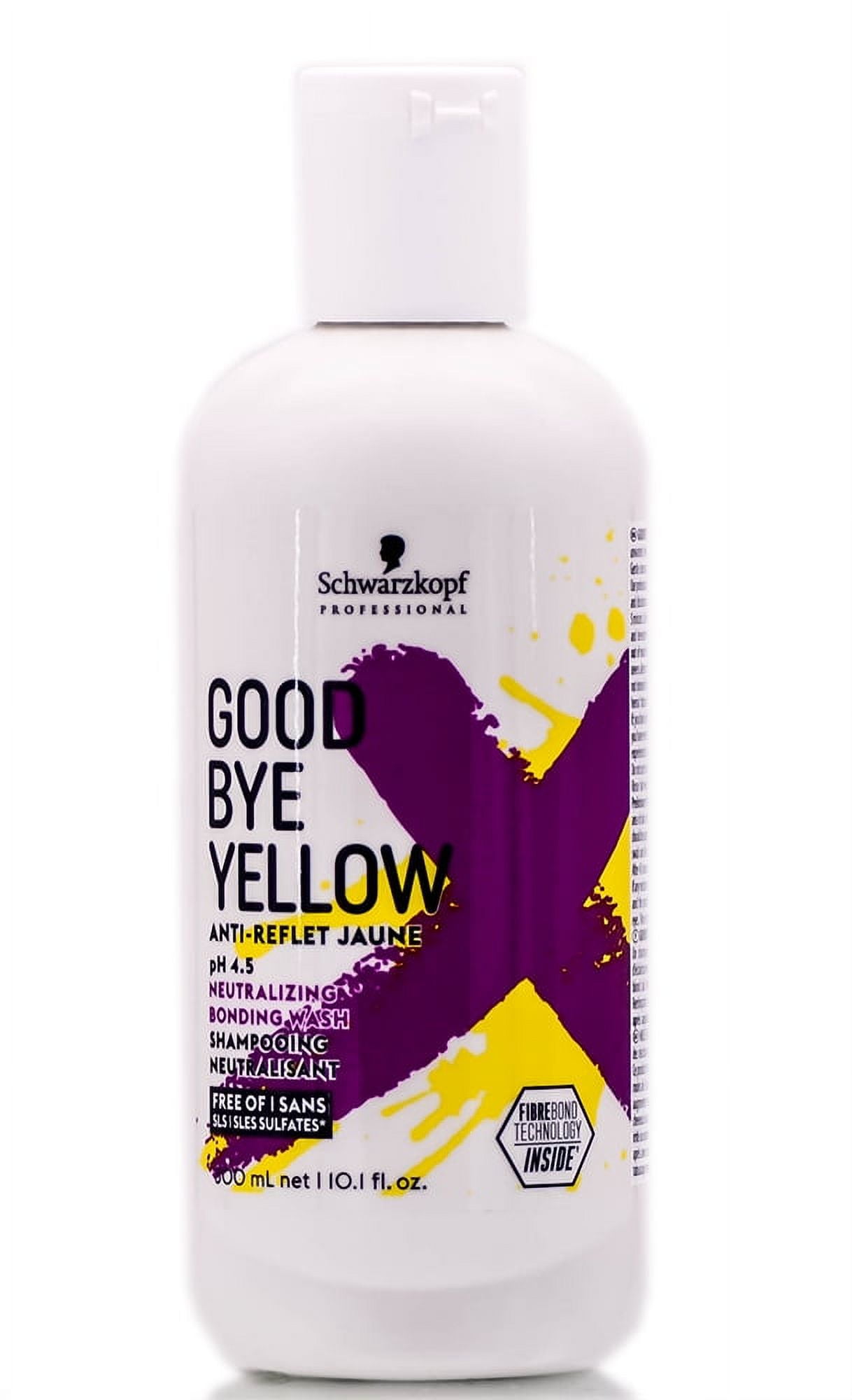 10.1 oz , Schwarzkopf Goodbye Yellow Neutralizing Bonding Wash Shampoo ...