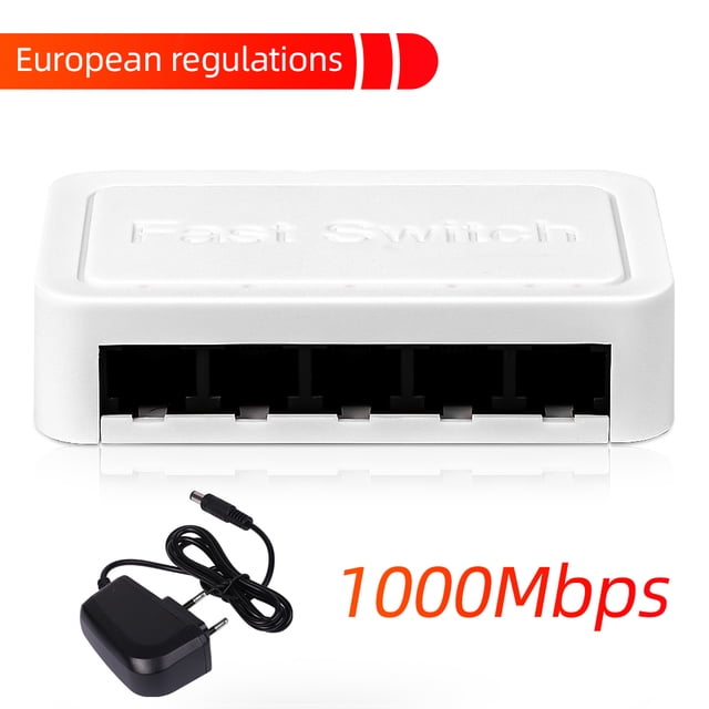 10/100 / 1000Mbps Mini Gigabit Network Switch 5 Port Ethernet Switch ...