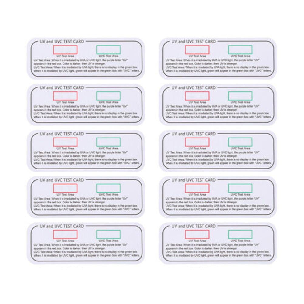 10/100 Pcs Uvc Test Cards Light Effects Tester UV Test Card Household ...