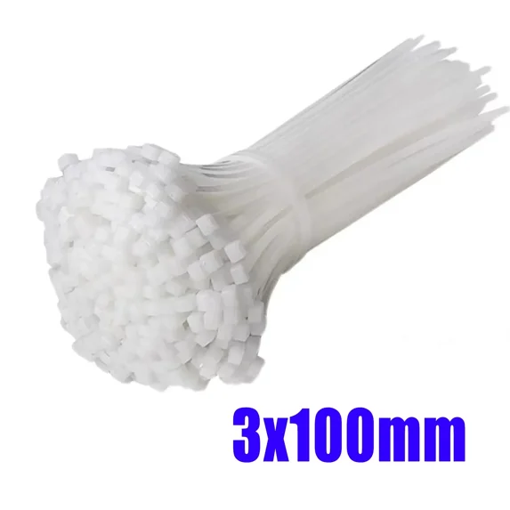 10-1000 pcs plastic clamping collar rilsan Cable ties clamp greenhouse ...