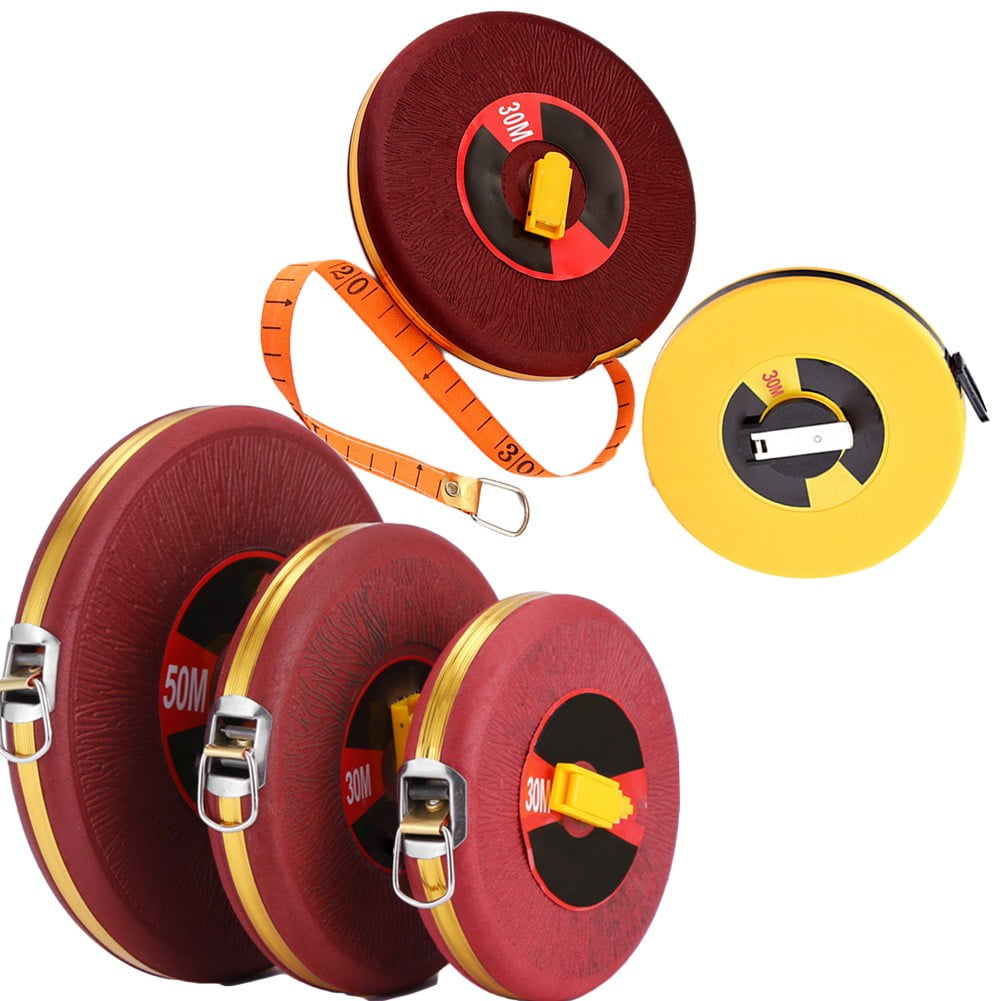 10-100M Long Fiberglass Tape Measure Double Face Metric Construction ...