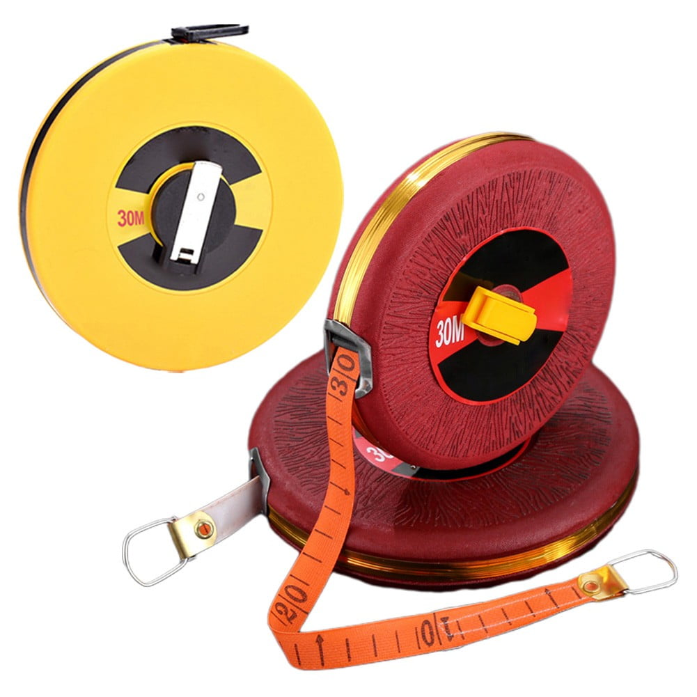 10-100M Long Fiberglass Tape Measure Double Face Metric Construction ...