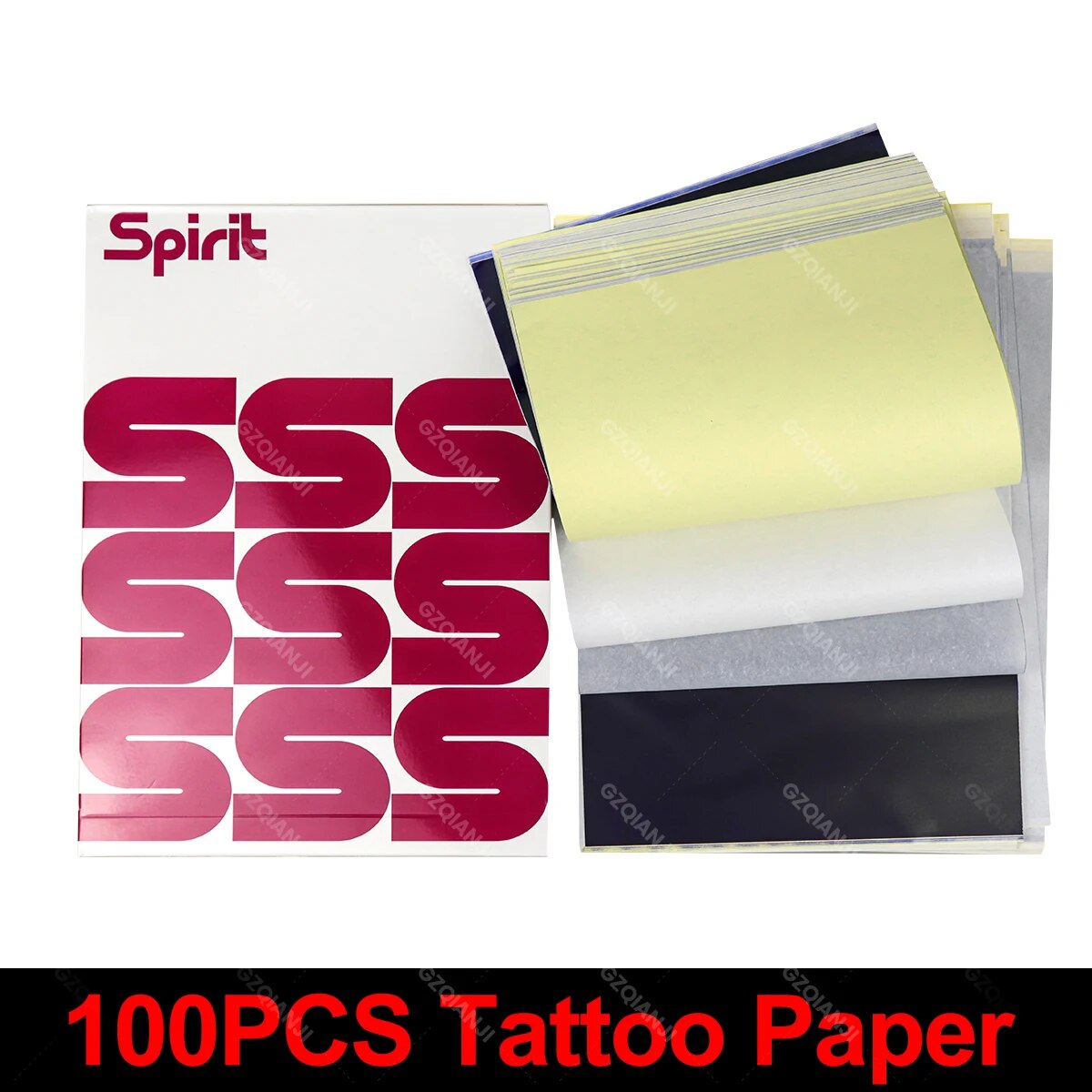 10-100PCS Spirit Tattoo Transfer Paper A4 Size Classic 4 Layers Freehand Thermal Copier High ...