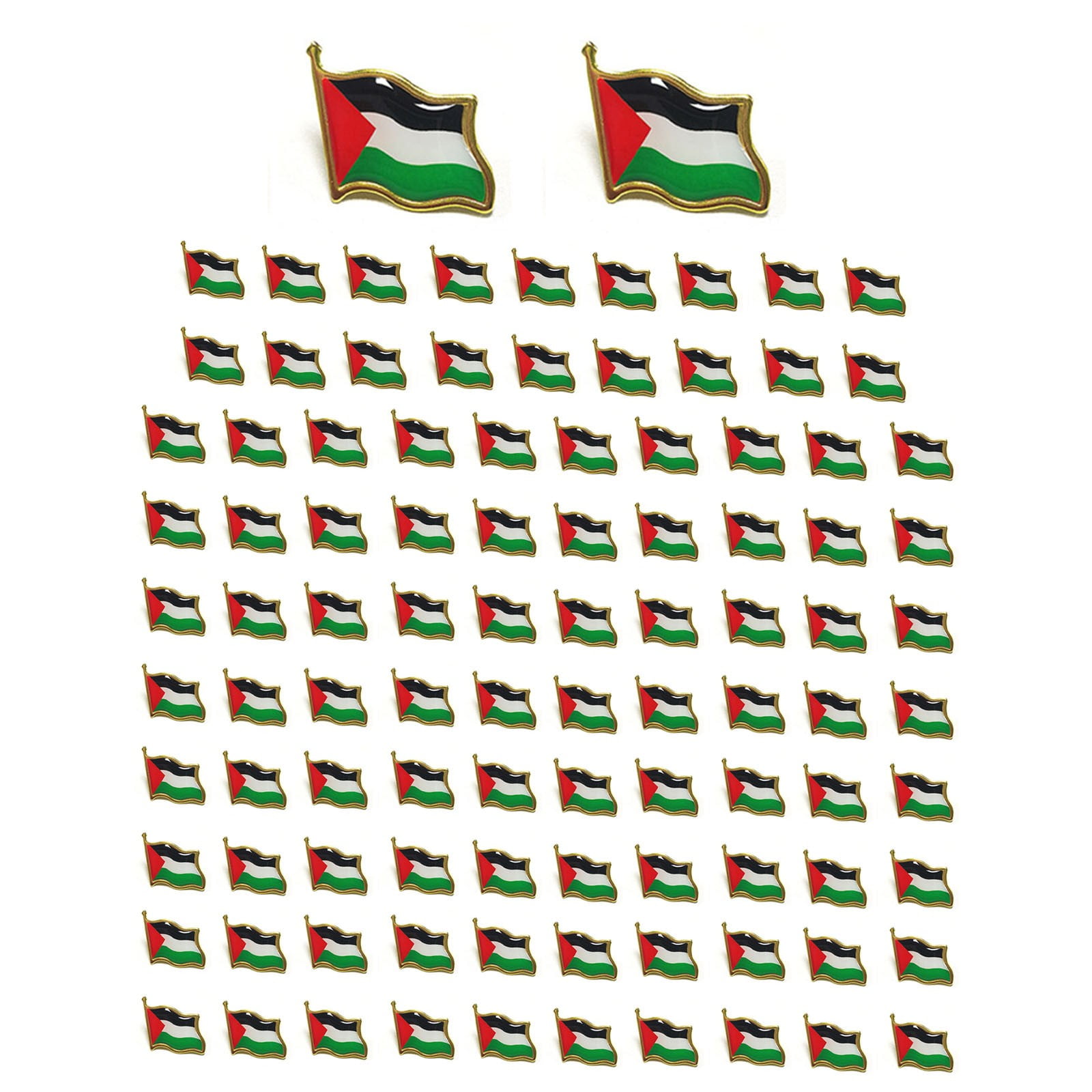 10-100pcs Palestine Palestinian Flag Pin Badge Lapel Palestine National ...