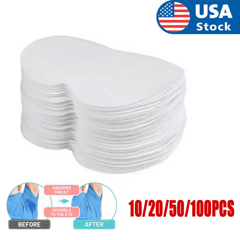 10-100X Disposable Underarm Armpit Sweat Pads Stickers Shield Guard ...