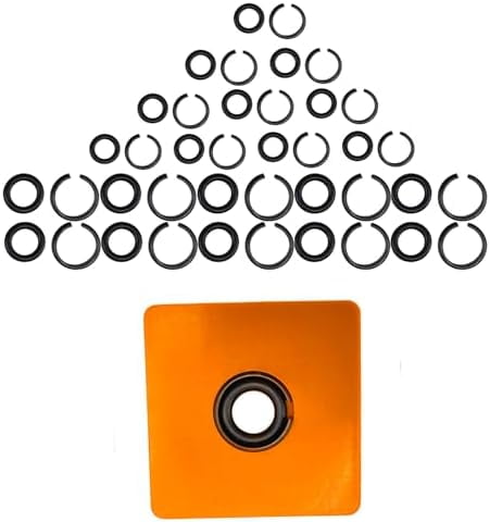 (10+10Sets) 1/2" and 3/8" Impact Wrench Retainer Rings Clip with O-ring ...