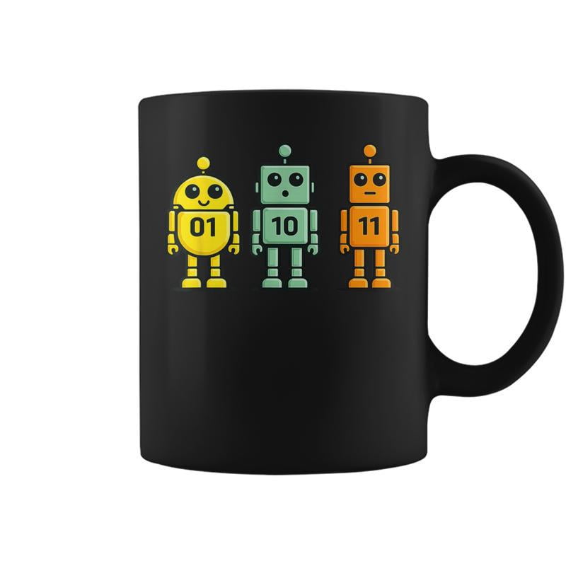 10 11 Robot Binary Code Robots 10 11 Programmer Coffee Mugs - Walmart.com