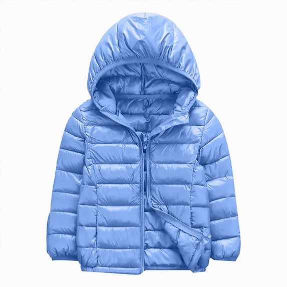 10-11 Years Child Boy And Girls Coat Winter Lightweight Jackets Hooded ...