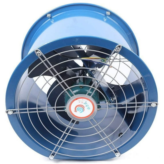 10" 110V Cylinder Pipe Fan, Portable Axial Exhaust Fans 180W Tube Axial ...