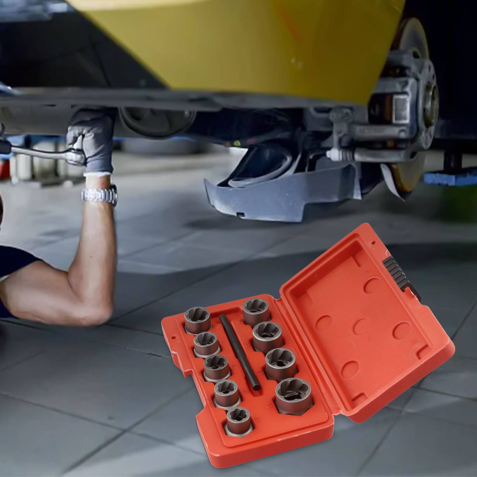 10/11Pcs 1/2 Broken Bolt Extractor Socket Set Nut Remover Drive ...