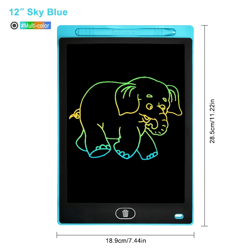 10/12/16 inch LCD Writing Tablet Drawing Board Montessori Educational ...