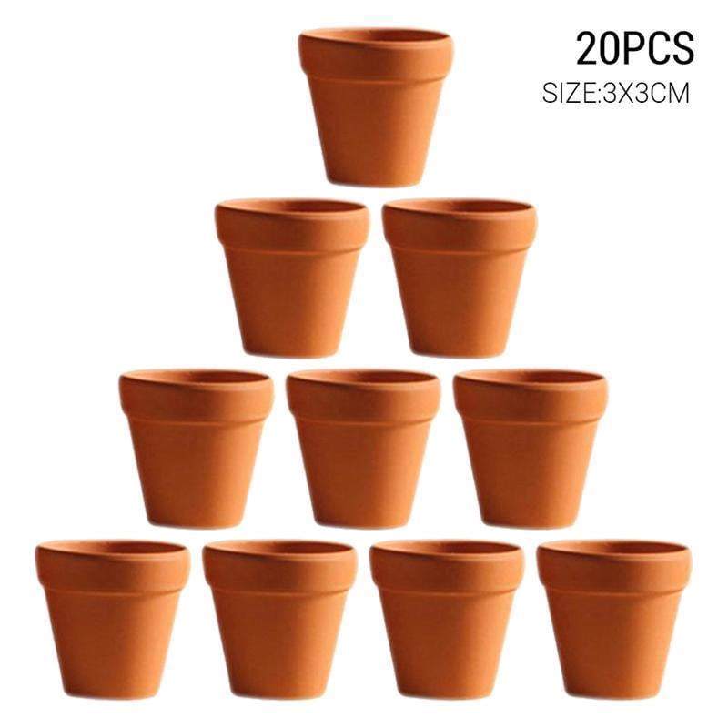 10/12/20pcs Red Pottery Flower Pot Terracotta Cactus Pot Pot With Hole ...