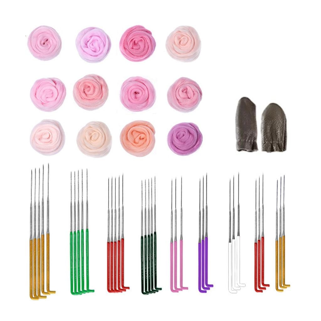 10/12 Color Craft Wool Felted Set Needle Felting Set with Felting ...