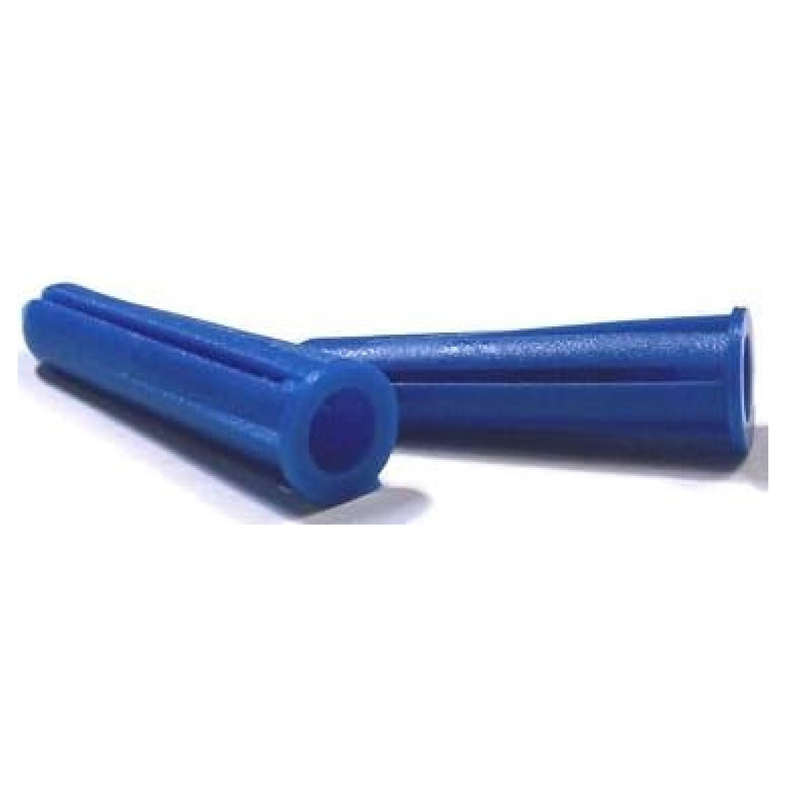 #10 - #12 x 1" Long Bantam Plug-Conical Plastic Anchors/Nylon/Blue ...